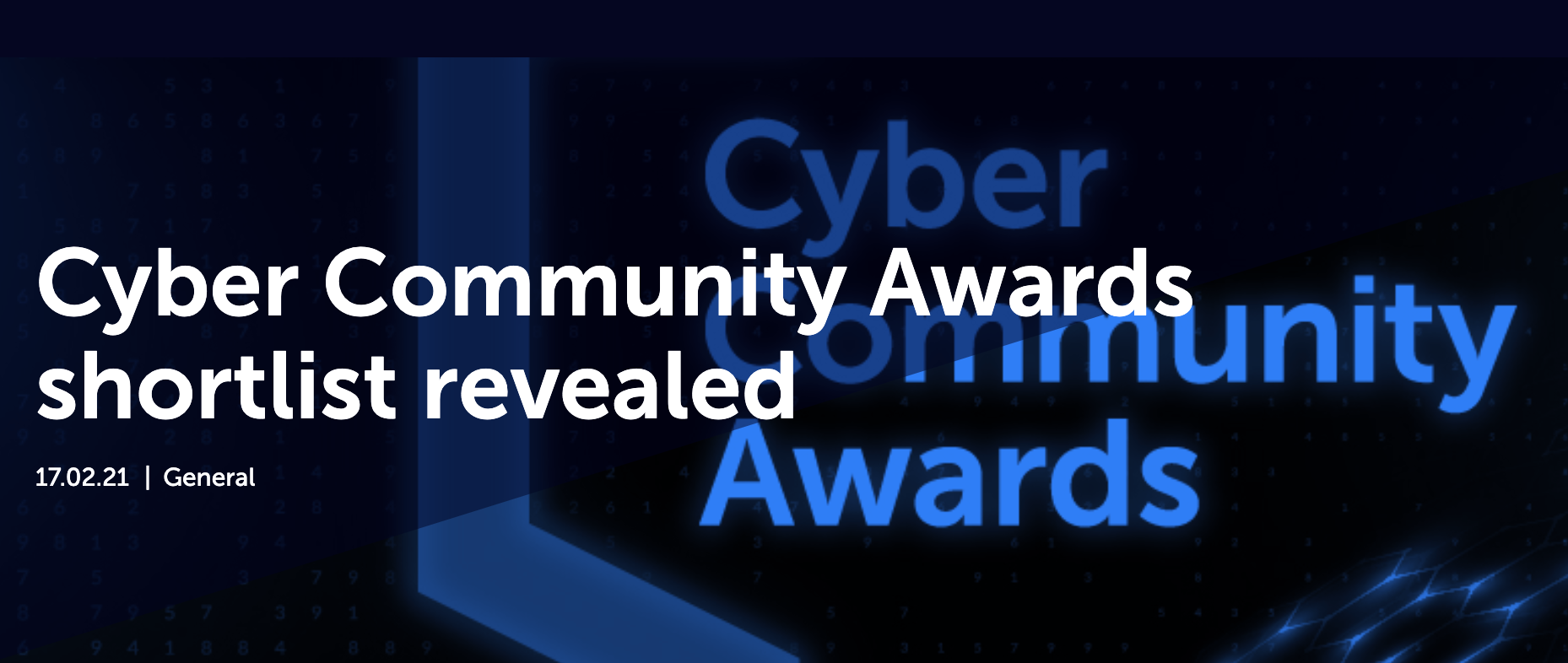 Converged shortlisted for two Cyber Community Awards